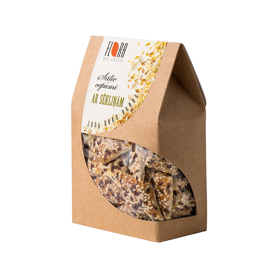 Flora Sāļie cepumi ar sēkliņām 200g - Kami gifts